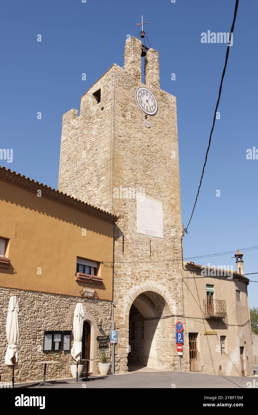 Tower of the Hores of Palau-Sator Stock Photo - Alamy