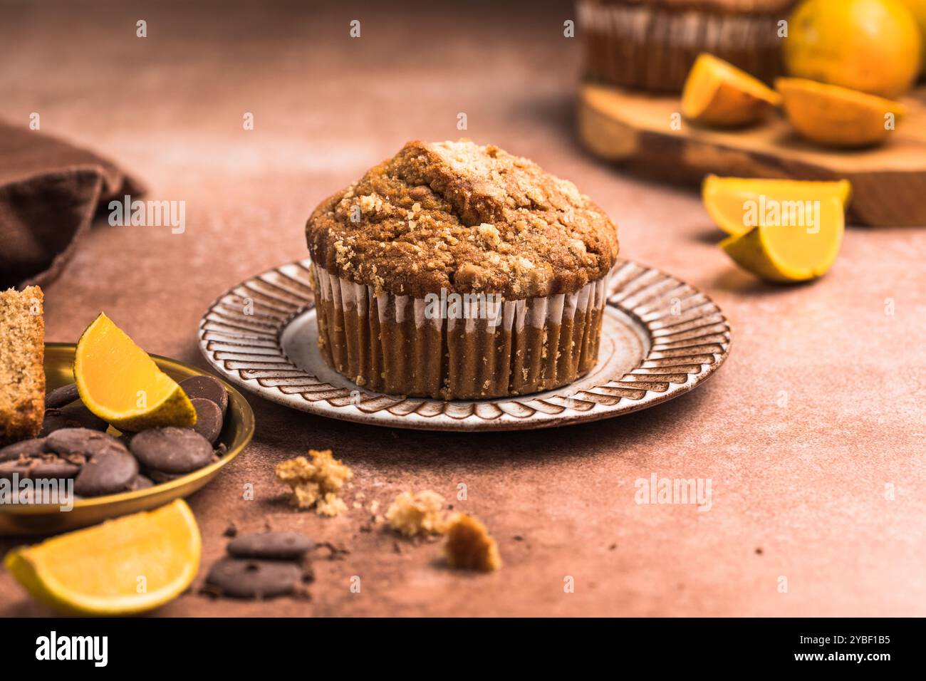 Homemade Autumn Pumpkin Muffin Ready to Eat Stock Photo - Alamy