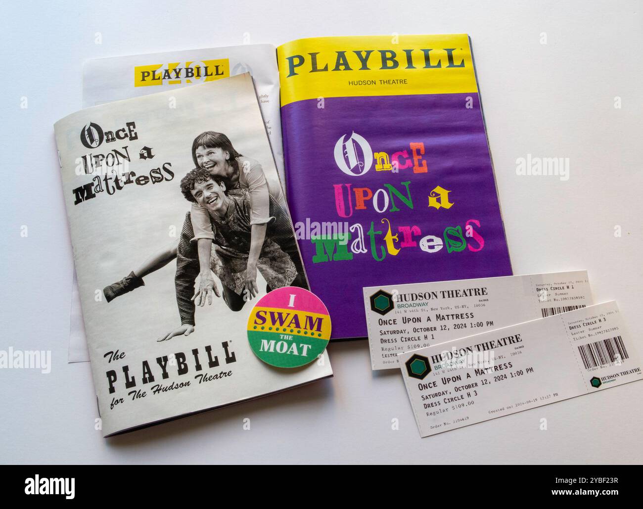 "Once Upon a Mattress" Hudson Theatre Playbill, New York City, 2024 ...