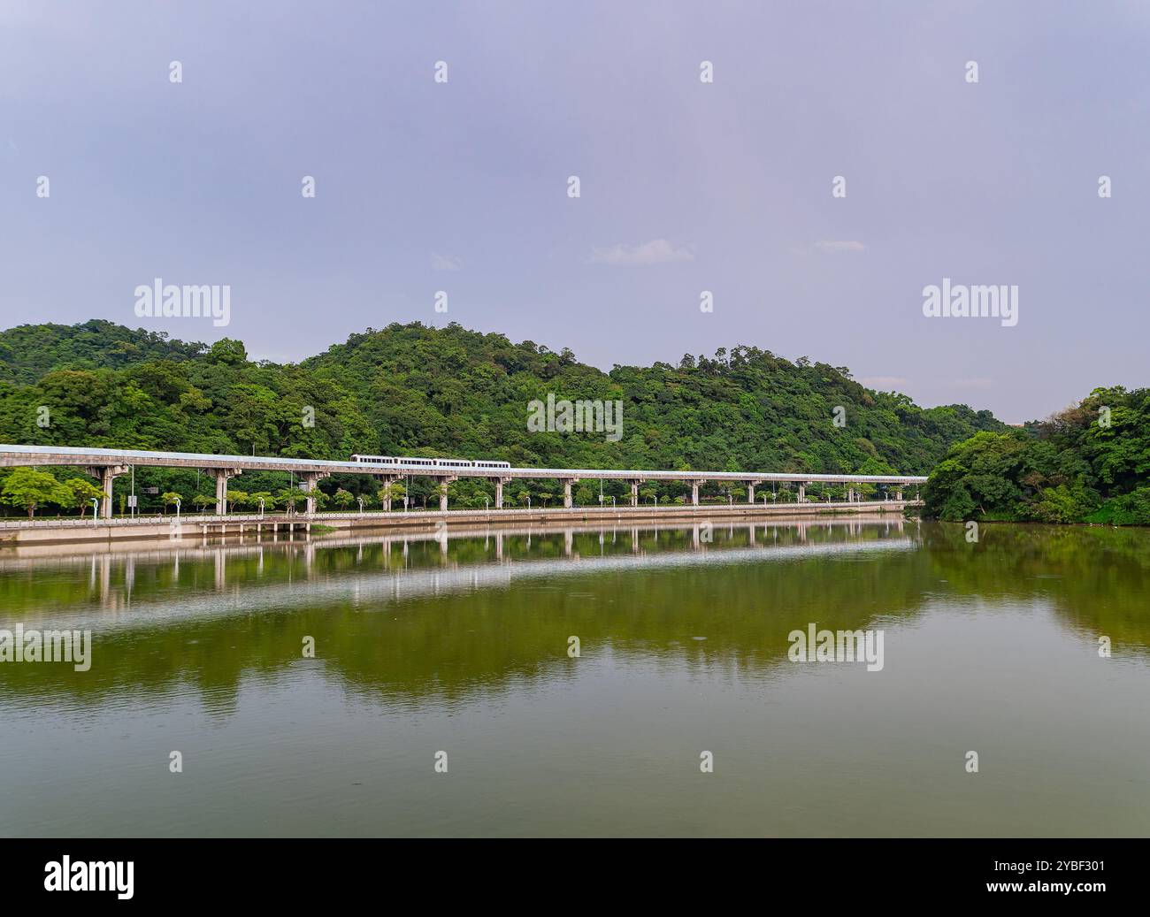 Beautiful landscape of the Dahu Park at Taipei, Taiwan Stock Photo - Alamy