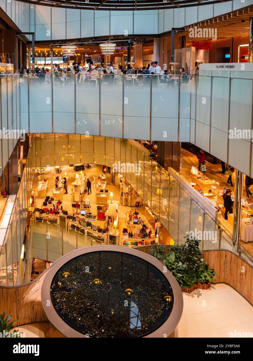 Taipei, JAN 12 2014 - Interior view of the Q Square Mall Stock Photo ...