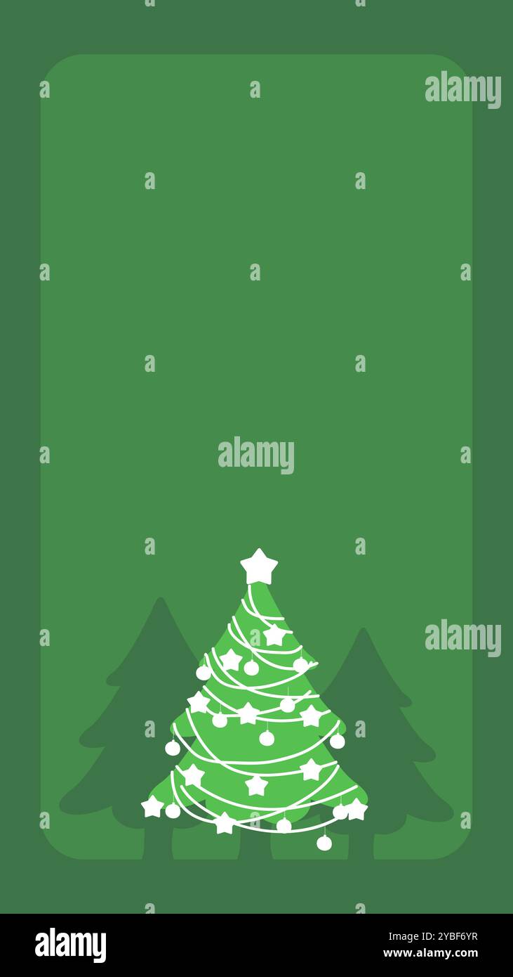 Holiday style tree frame Stock Vector Images - Alamy