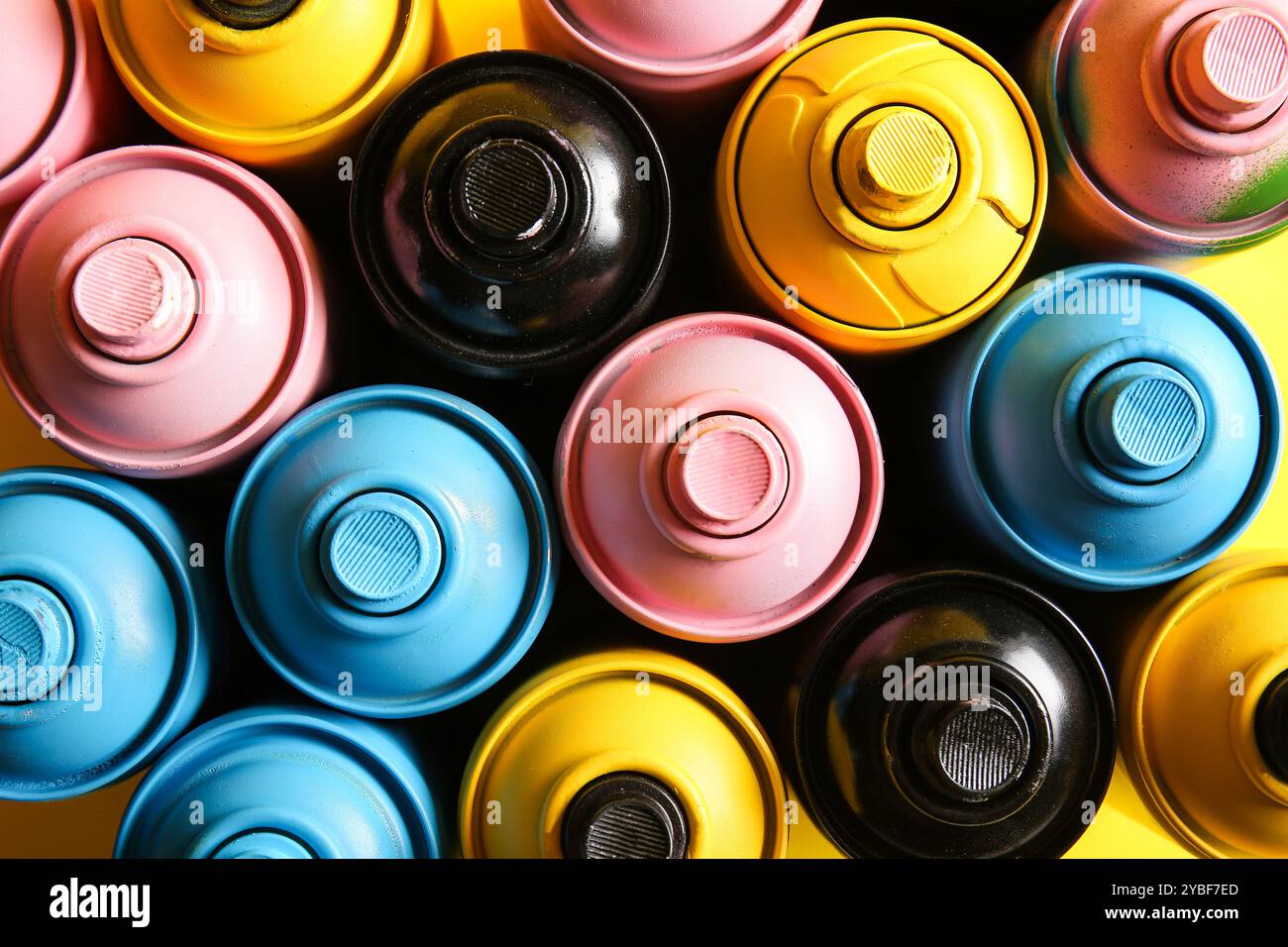 Top view spray paint hi-res stock photography and images - Alamy