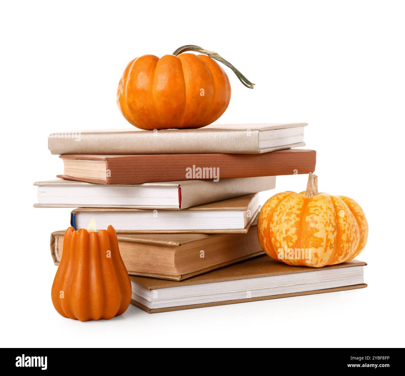 Burning candle book on Cut Out Stock Images & Pictures - Alamy