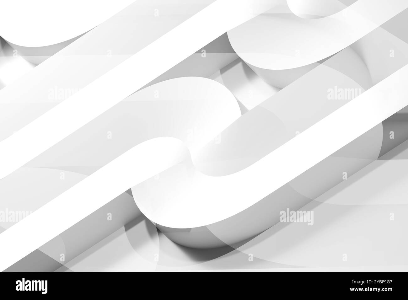 Abstract White 3 D Background With Double Exposure Geometric Pattern 3d Rendering Illustration