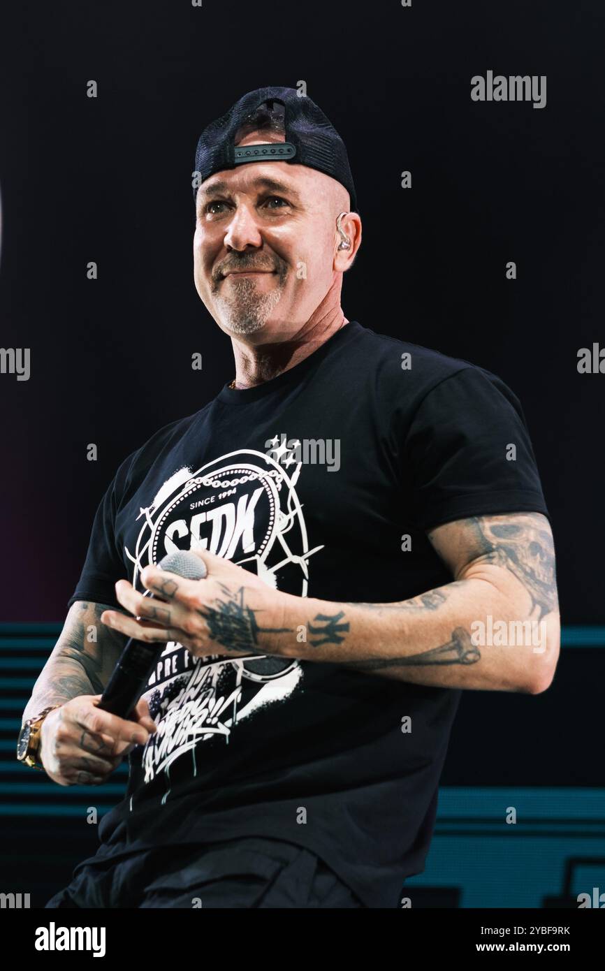 the musical group SFDK during his farewell concert at the WiZink Center ...