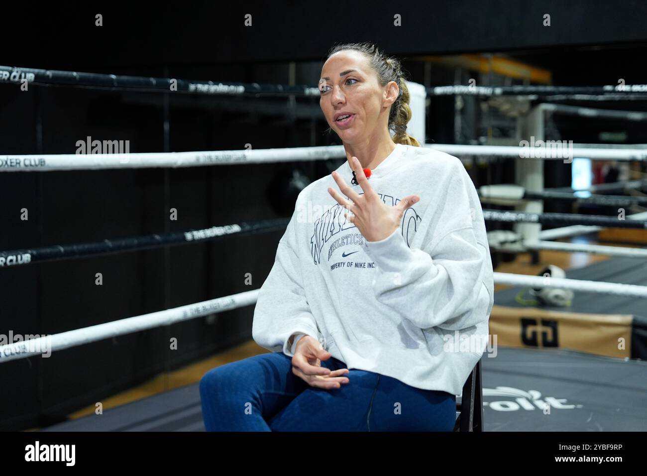 Jennifer Miranda attends an interview for Europa Press at The Boxer ...