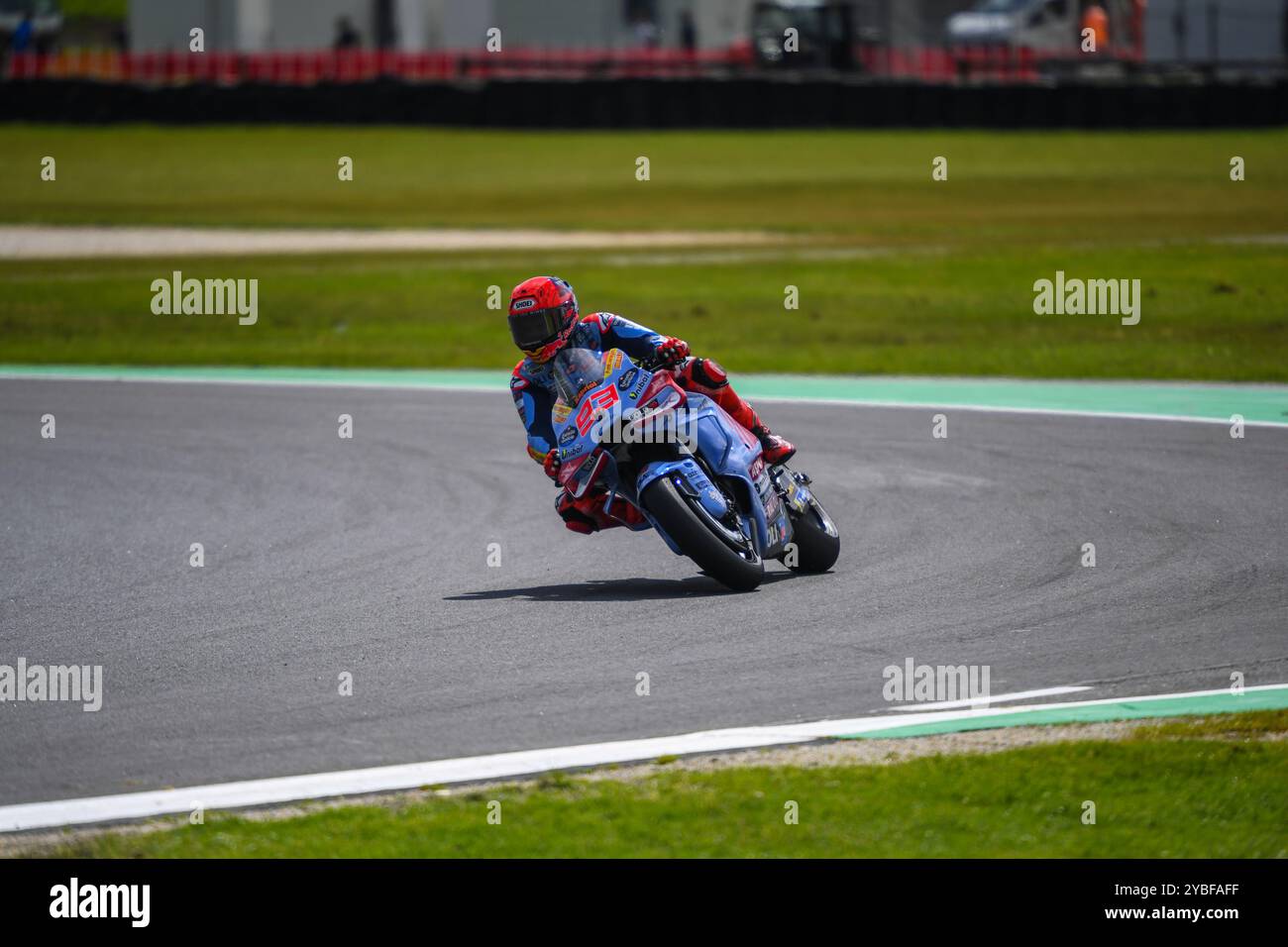 Marc Marquez of Spain seen in action during the MotoGP™ practice ...