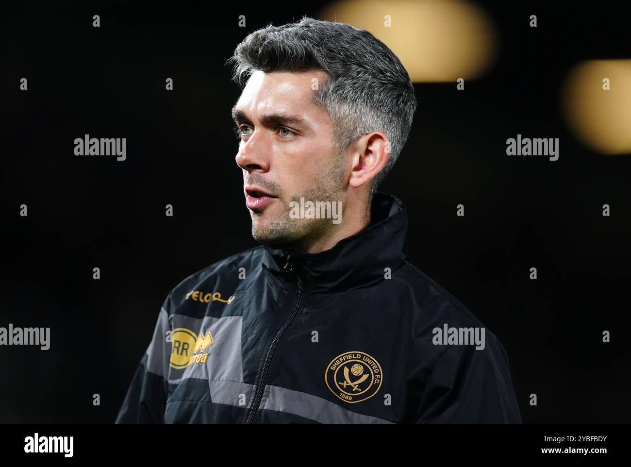 Sheffield United sports scientist Robert Rayner before the Sky Bet ...
