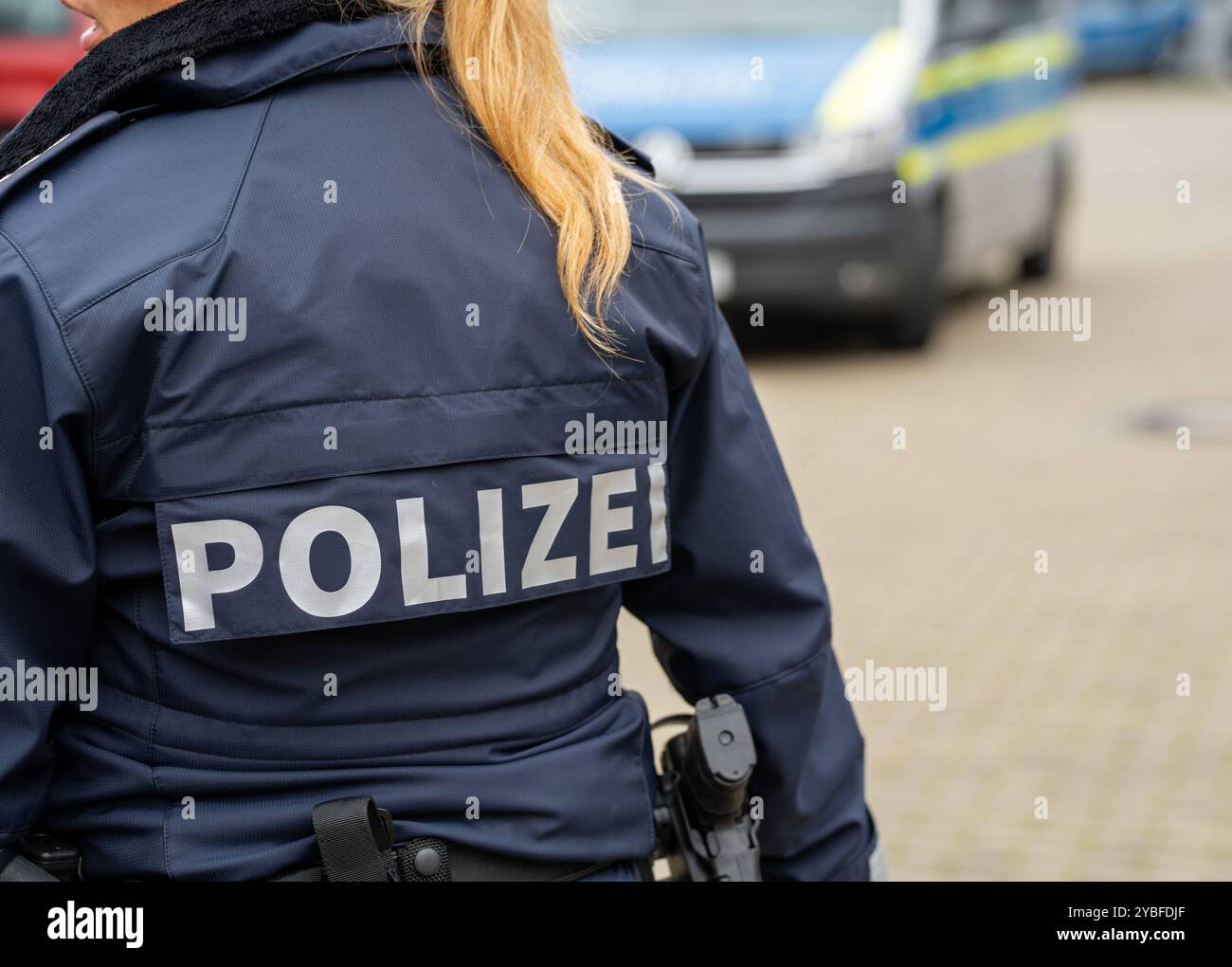 Bavaria, Germany - October 18, 2024: Police officer in Bavarian police ...