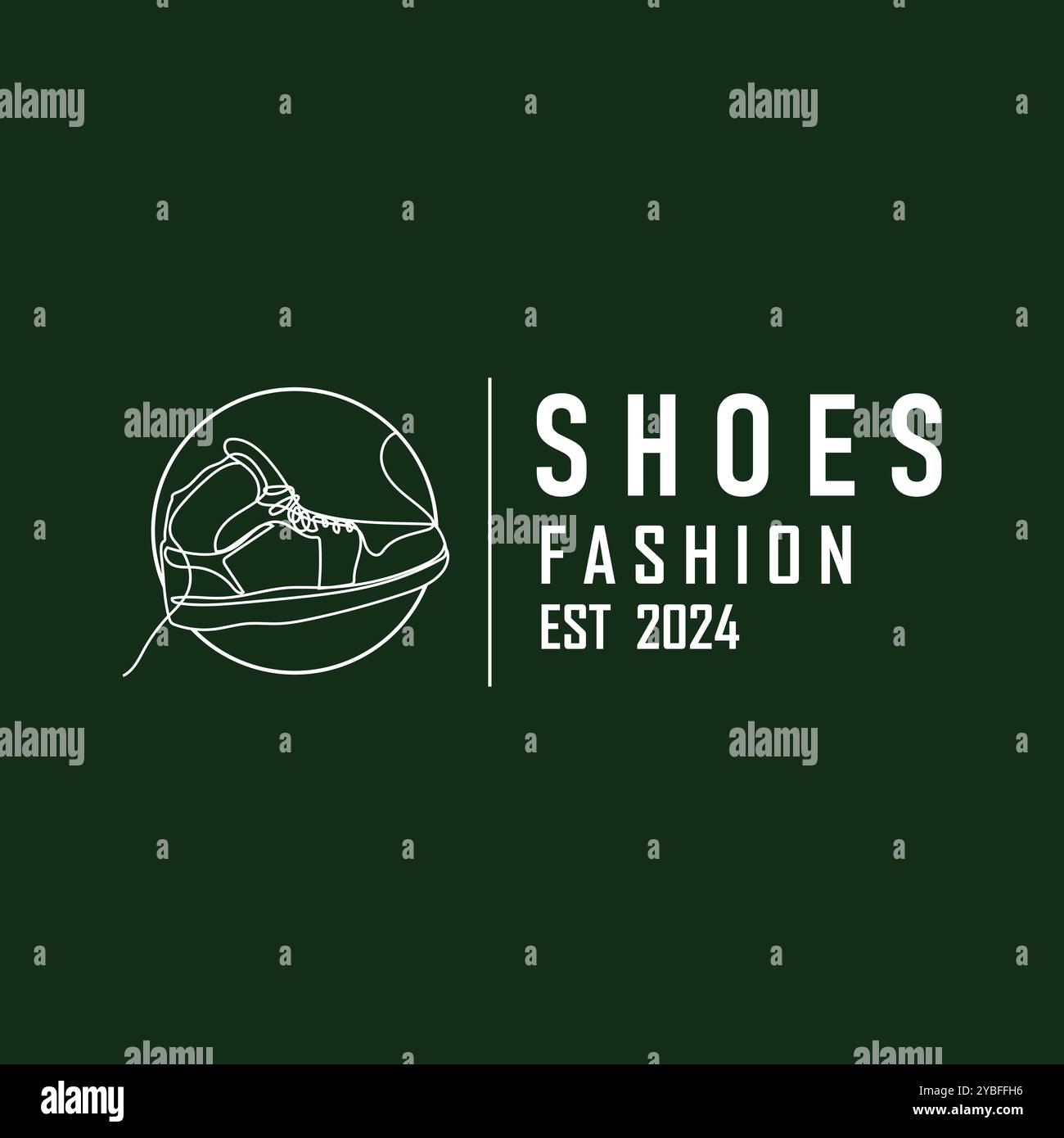 Shoe Logo, Minimalist Line Style Sneaker Shoe Design Simple Fashion ...
