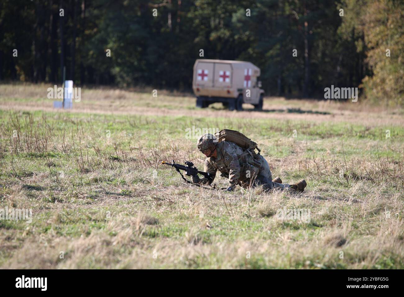 A U.S. Army soldier assigned to 3rd Armored Brigade Combat Team, 4th ...