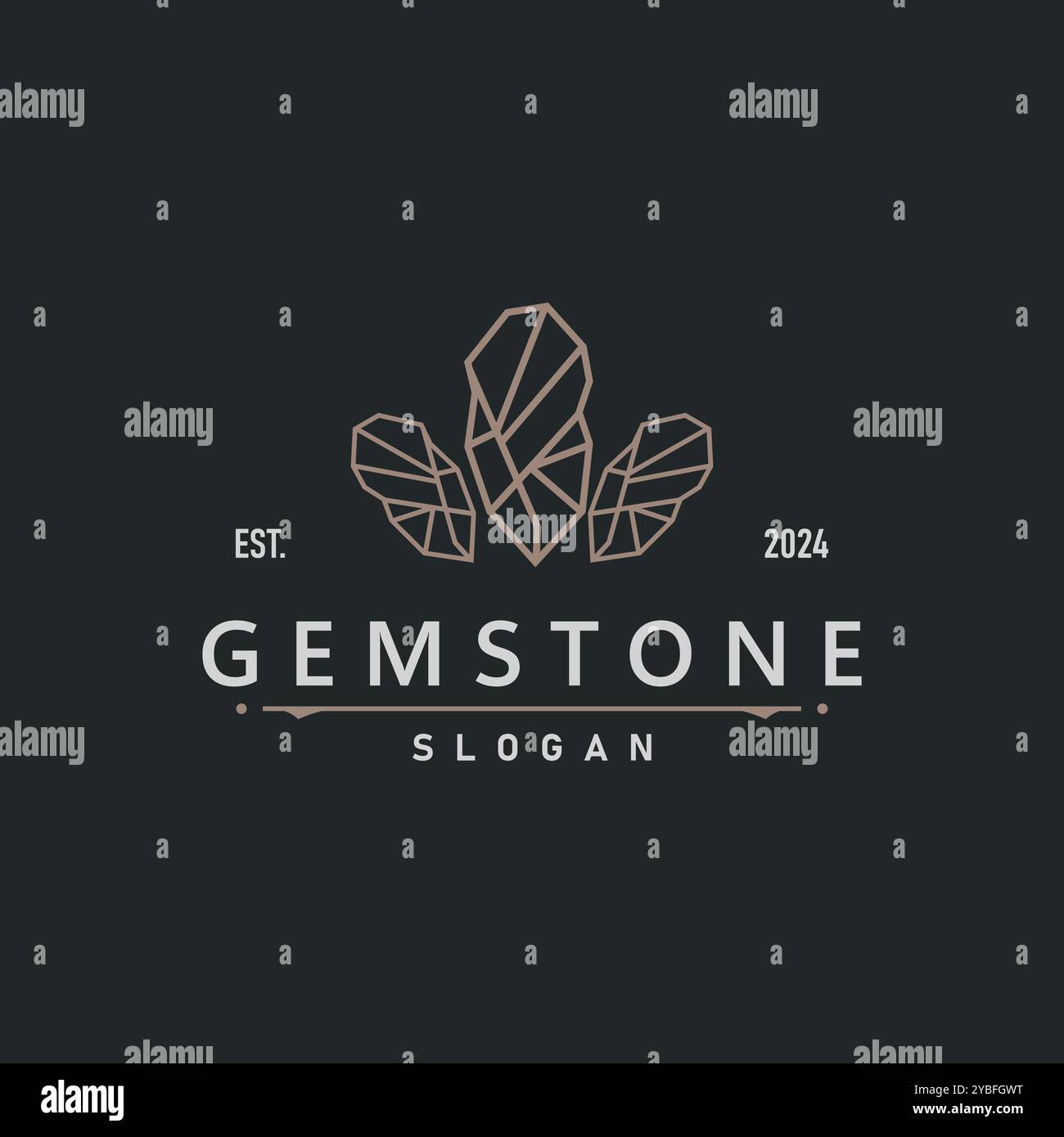 Gemstone Jewelry Logo, Design Vector Template Symbol Illustration Stock ...