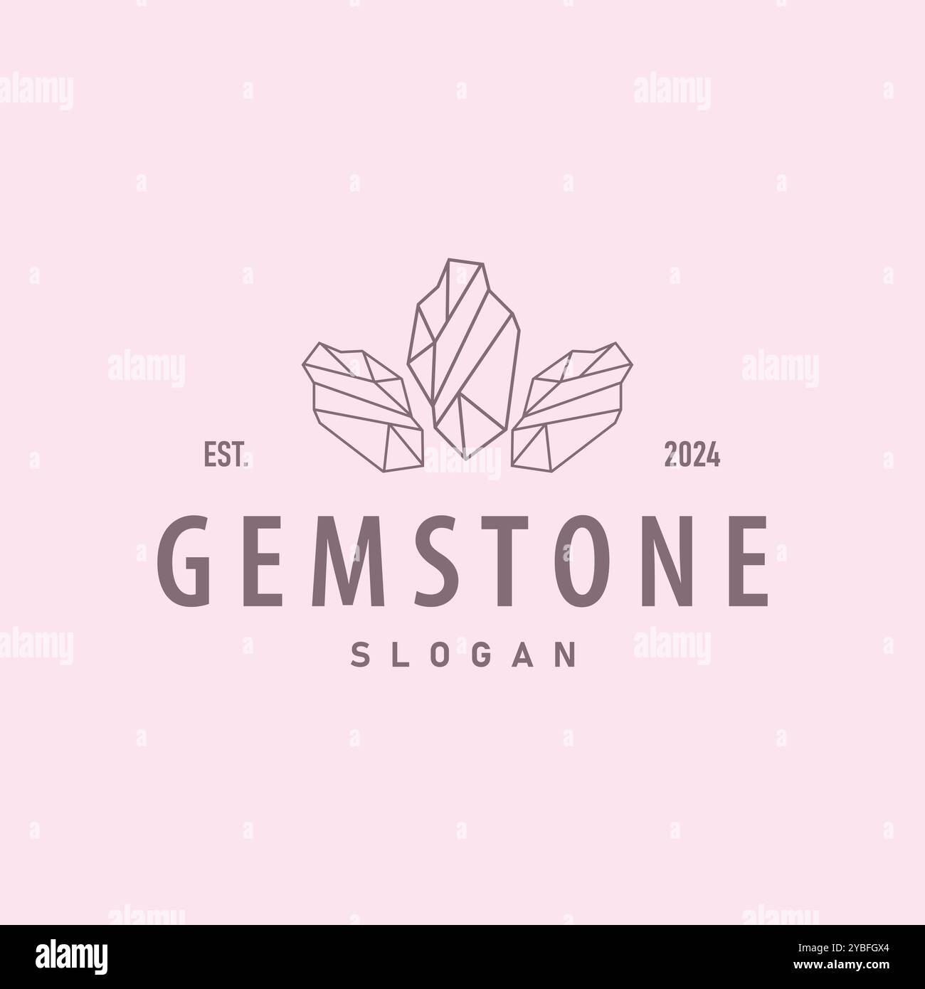 Gemstone Jewelry Logo, Design Vector Template Symbol Illustration Stock ...