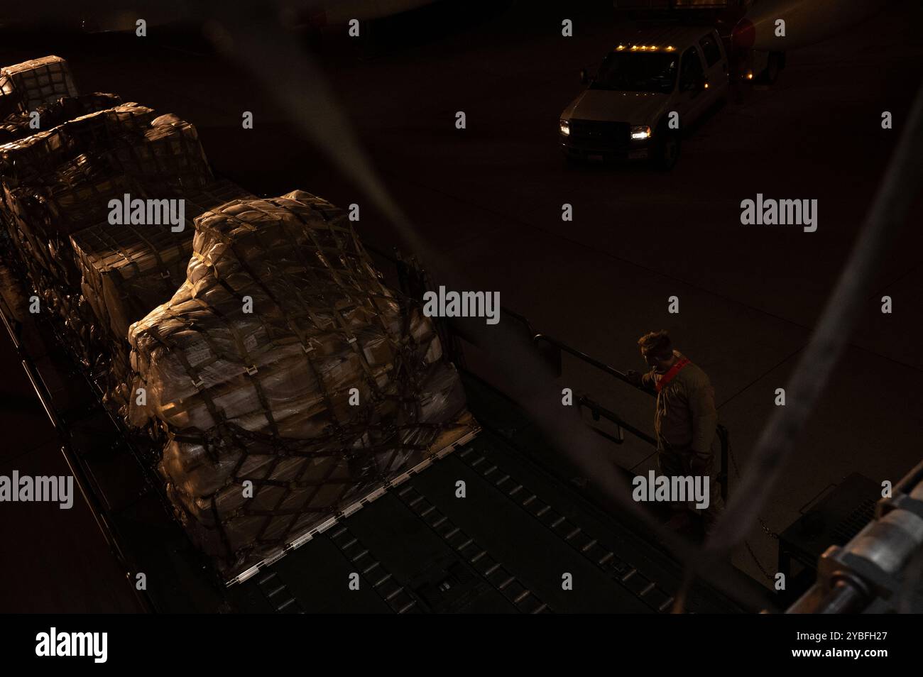 Airman 1st Class Isaac Edmondson, 96th Aerial Port Squadron ramp ...