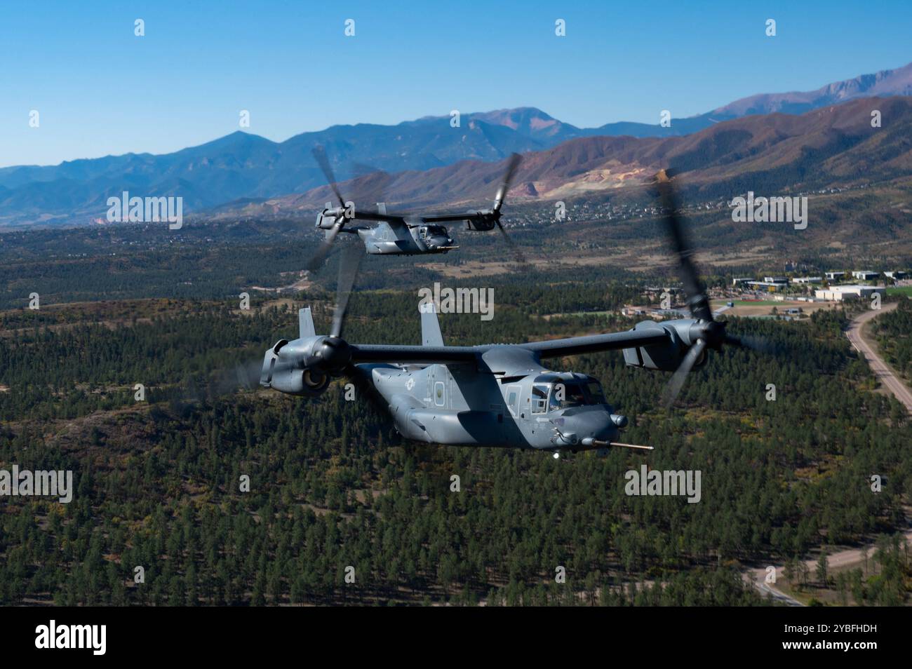 U.S. Air Force CV-22 Ospreys, assigned to the 20th Special Operations ...