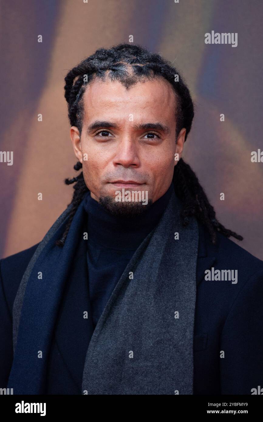 Akala attending the Maria Premiere during the 68th BFI London Film ...