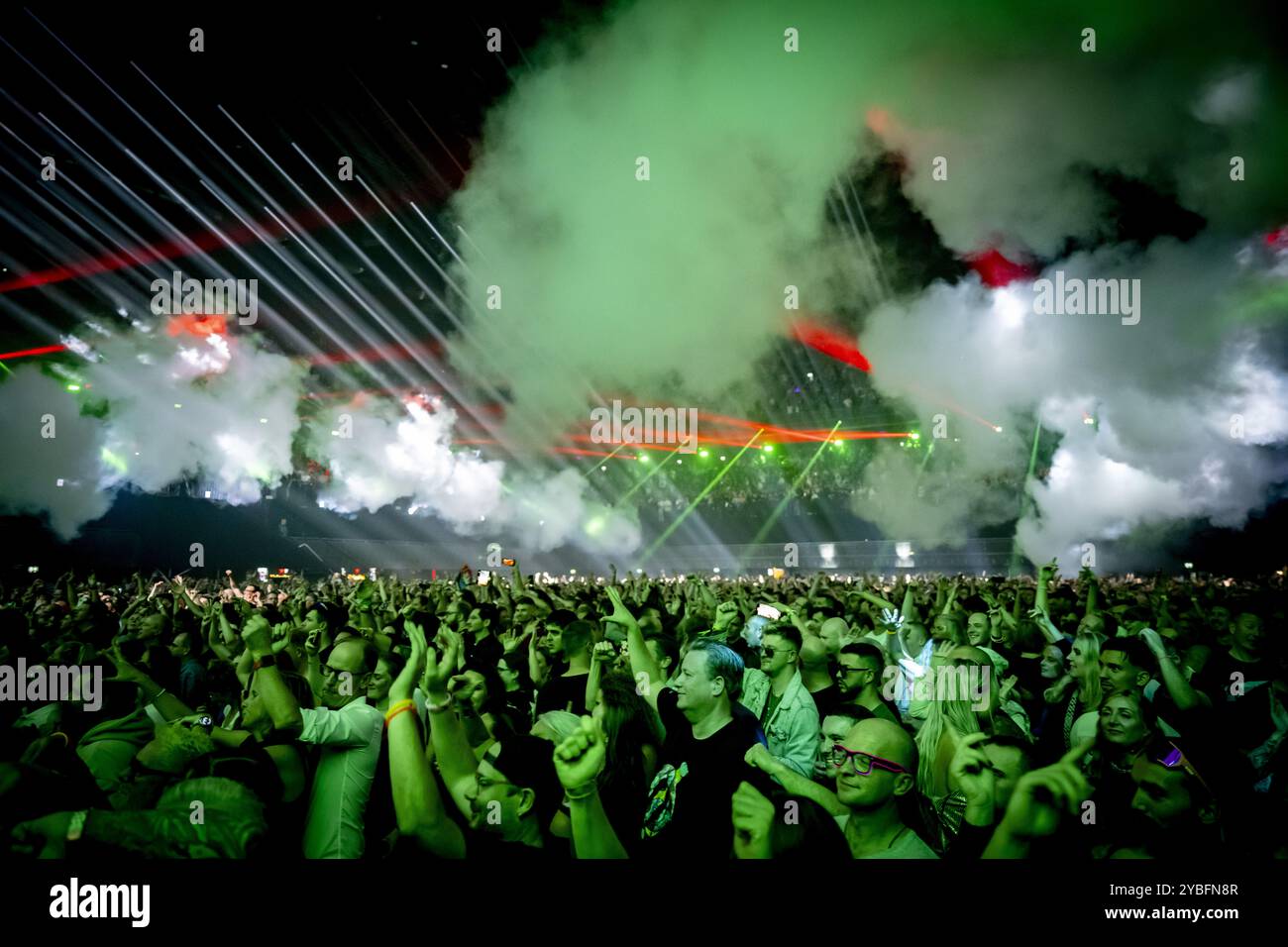 AMSTERDAM - Visitors during Tomorrowland's Our Story show. The dance ...