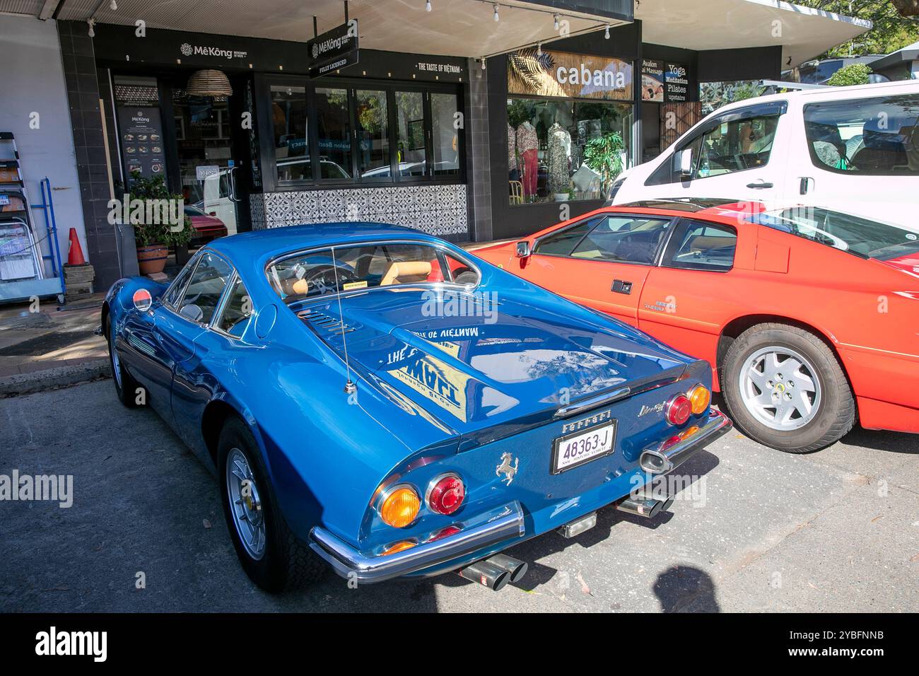 1973 model blue Ferrari Dino 246 GTS coupe parked in Sydney,NSW ...