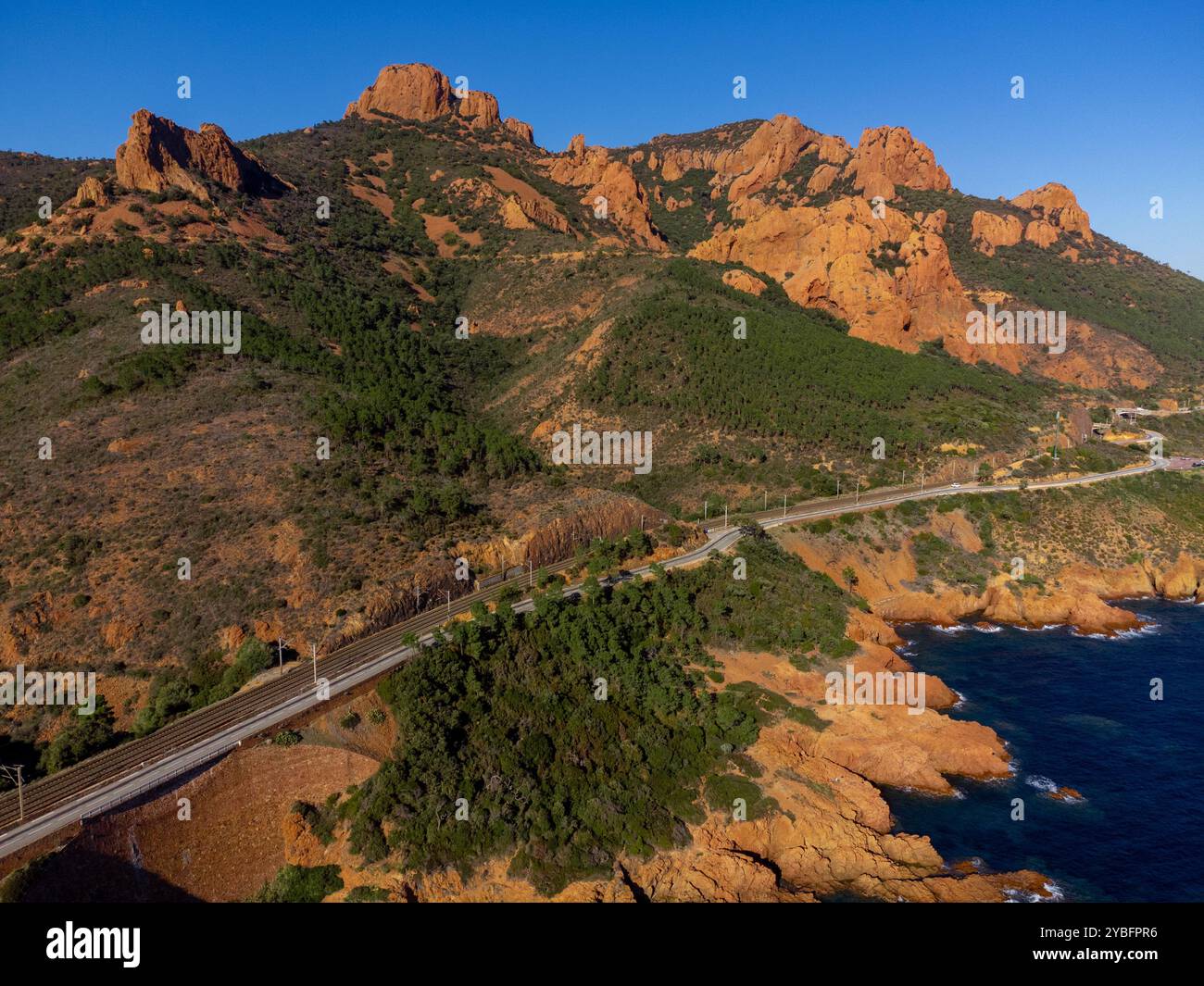 Cap Roux, in Massif de L'Estérel Stock Photo - Alamy