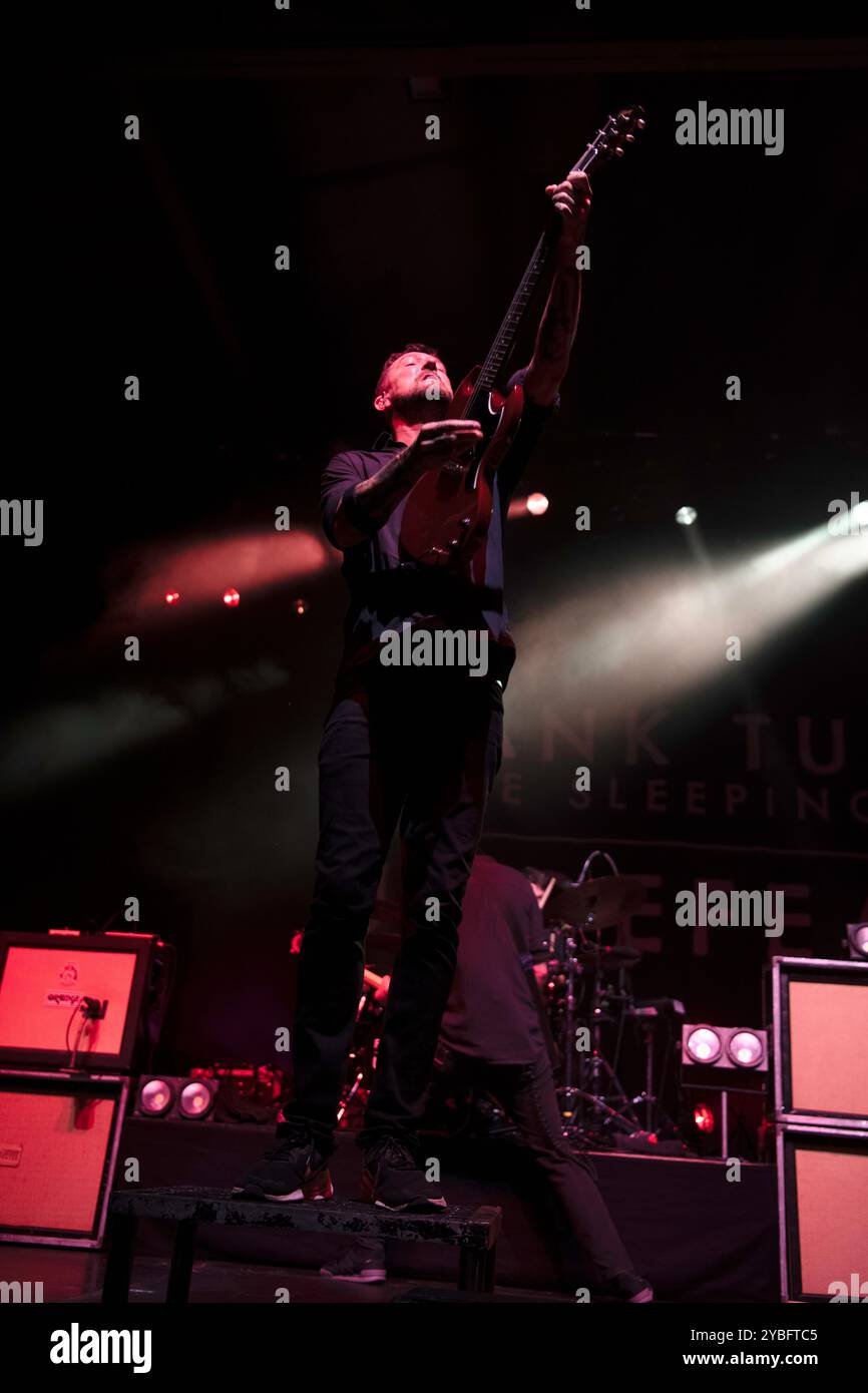 British indie rocker, Frank Turner, performing with his Sleeping Souls ...