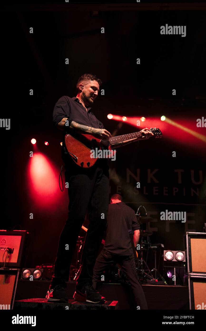 British indie rocker, Frank Turner, performing with his Sleeping Souls ...