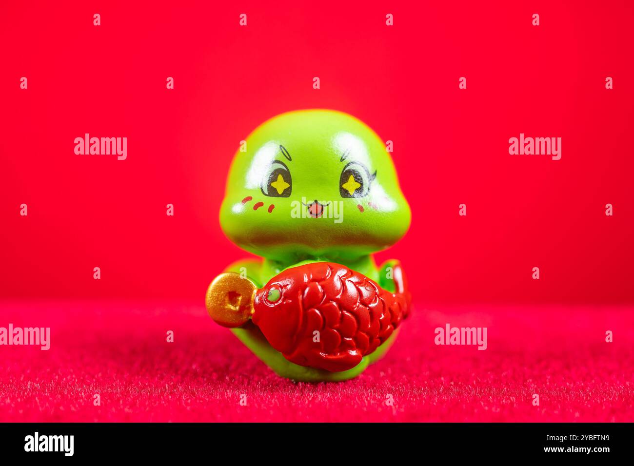 Chinese New Year of Snake mascot on red no logo no trademark Stock ...