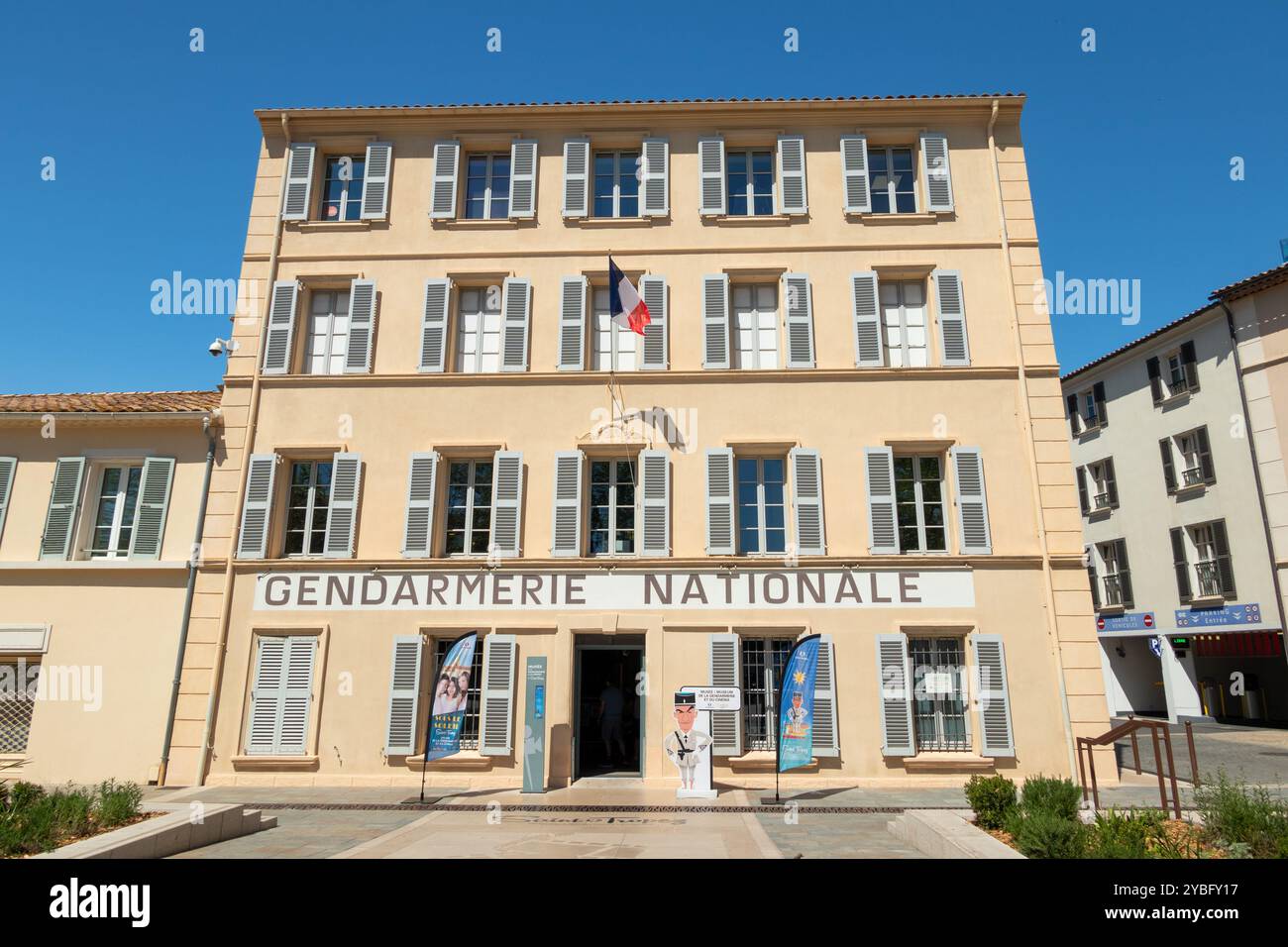 Famous Gendarmerie of Saint-Tropez set of the movie "le Gendarme de Saint-Tropez " starring ...