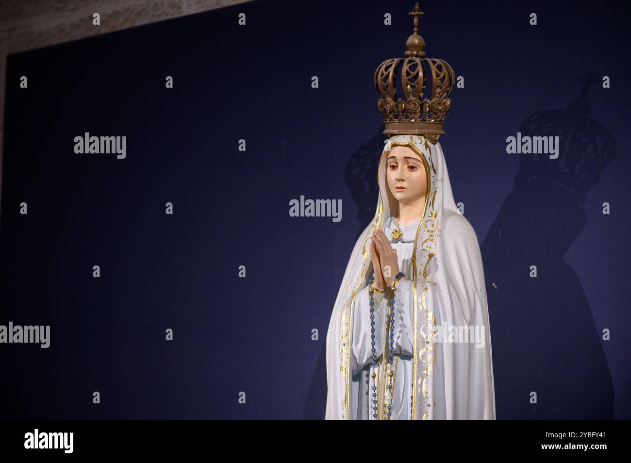 Our Lady of Fatima. The Cathedral of Saint Mary Major (Sé de Lisboa) in ...