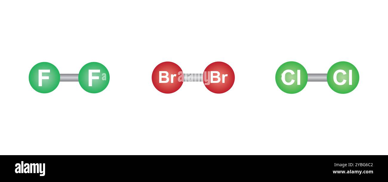 Bromine and chlorine structures hi-res stock photography and images - Alamy