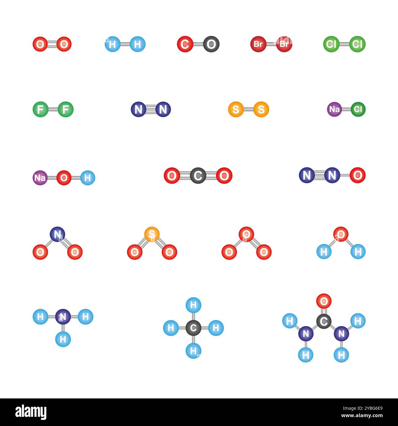 Molecular model of compounds, illustration Stock Photo - Alamy