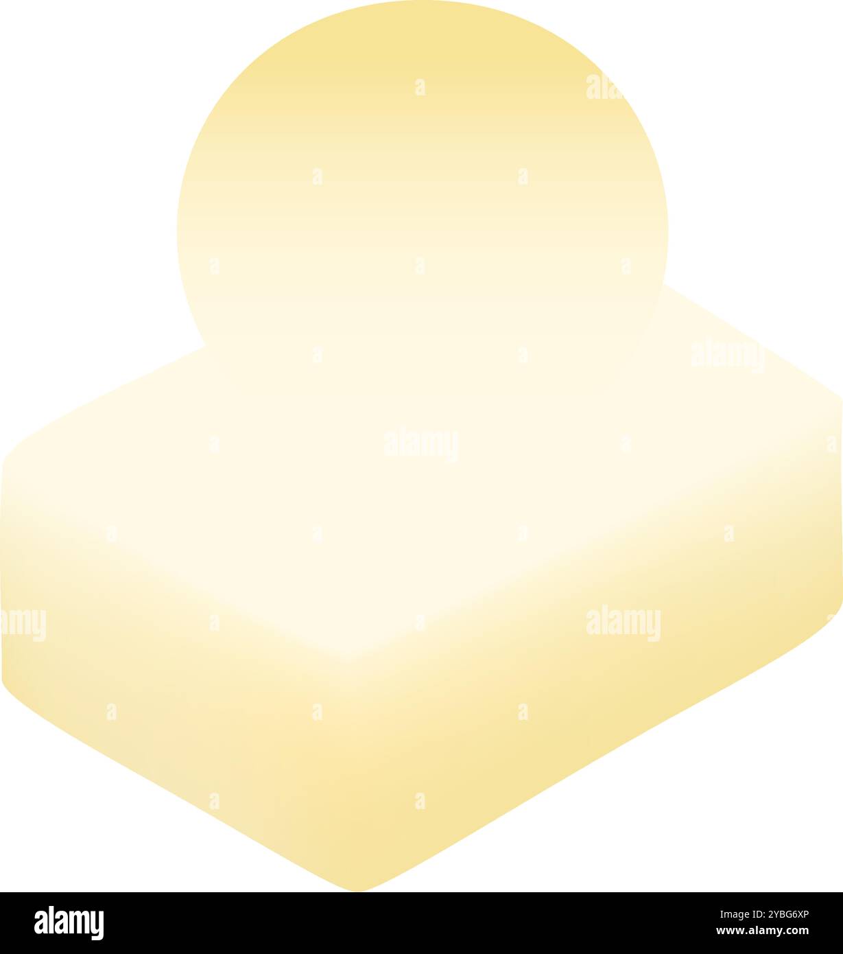 Puffed rice cake (square rice cake), isometric icon, Vector ...