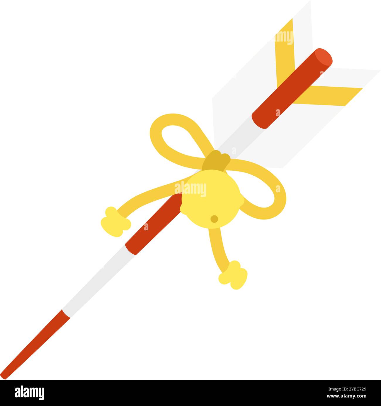 Breaking arrow for New Year's decoration, isometric icon, Vector ...