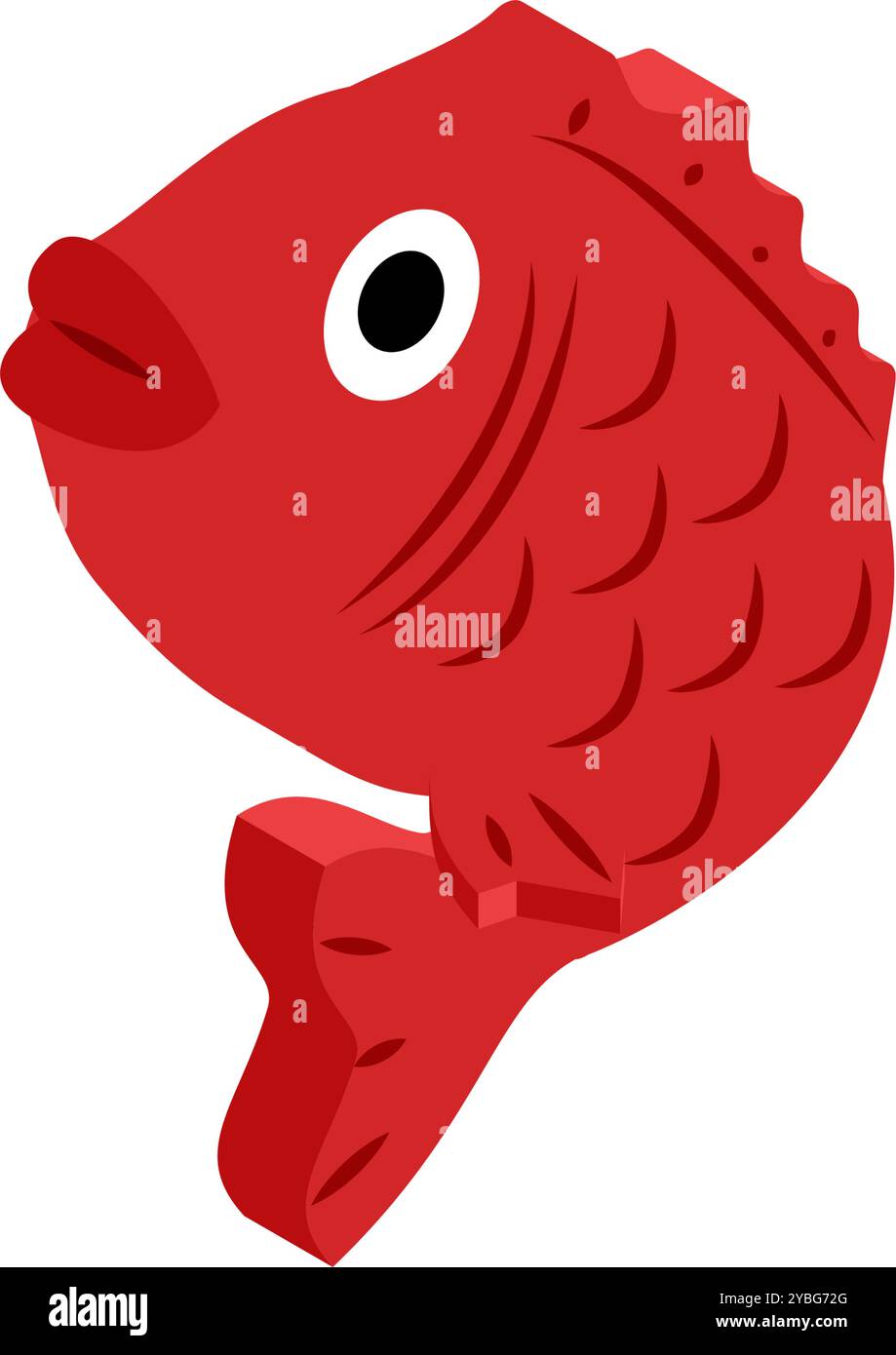 Snapper for New Year's decoration, isometric icon, Vector Illustration ...