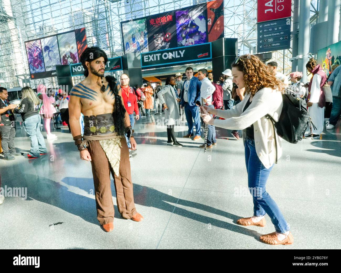 New York, United States. 18th Oct, 2024. Attendees during COMIC CON New ...