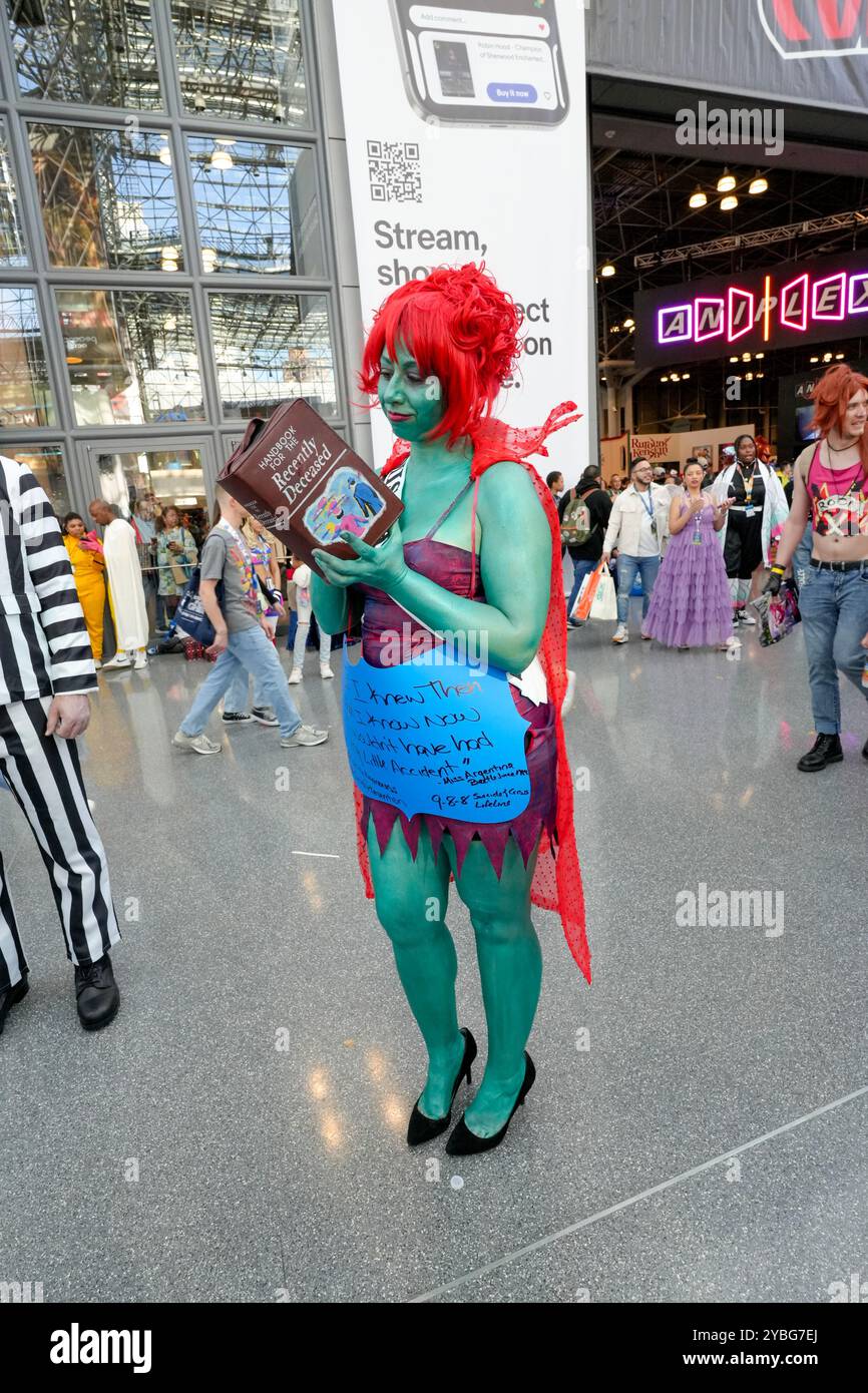 New York, United States. 18th Oct, 2024. Attendees during COMIC CON New ...