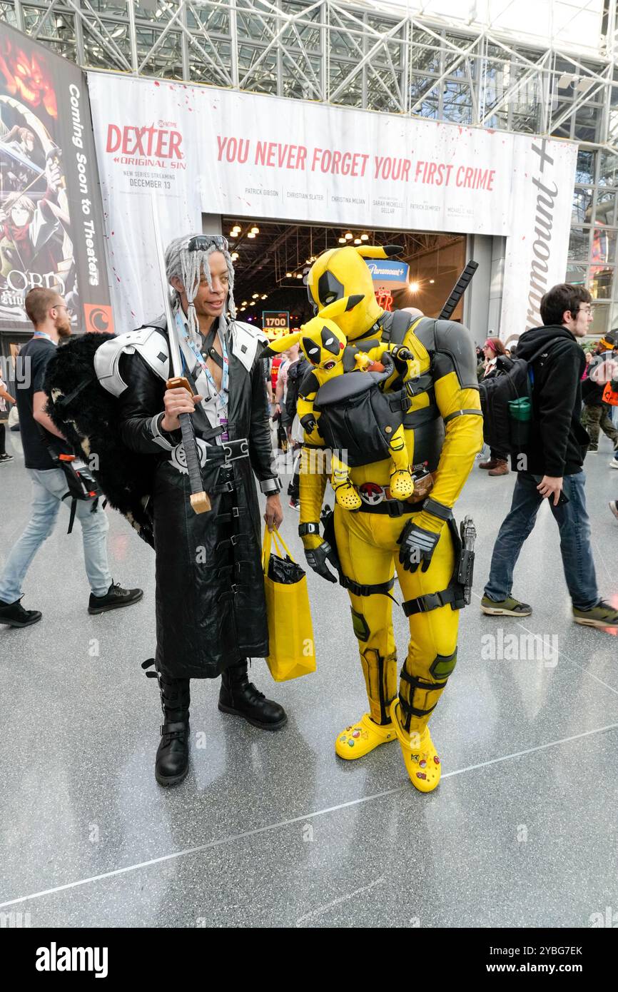 New York, United States. 18th Oct, 2024. Attendees during COMIC CON New ...