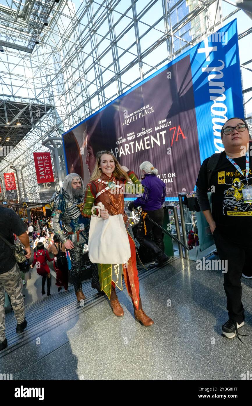 New York, United States. 18th Oct, 2024. Attendees during COMIC CON New ...