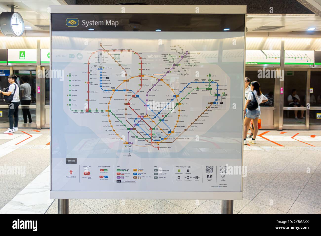Singapore subway map hi-res stock photography and images - Alamy