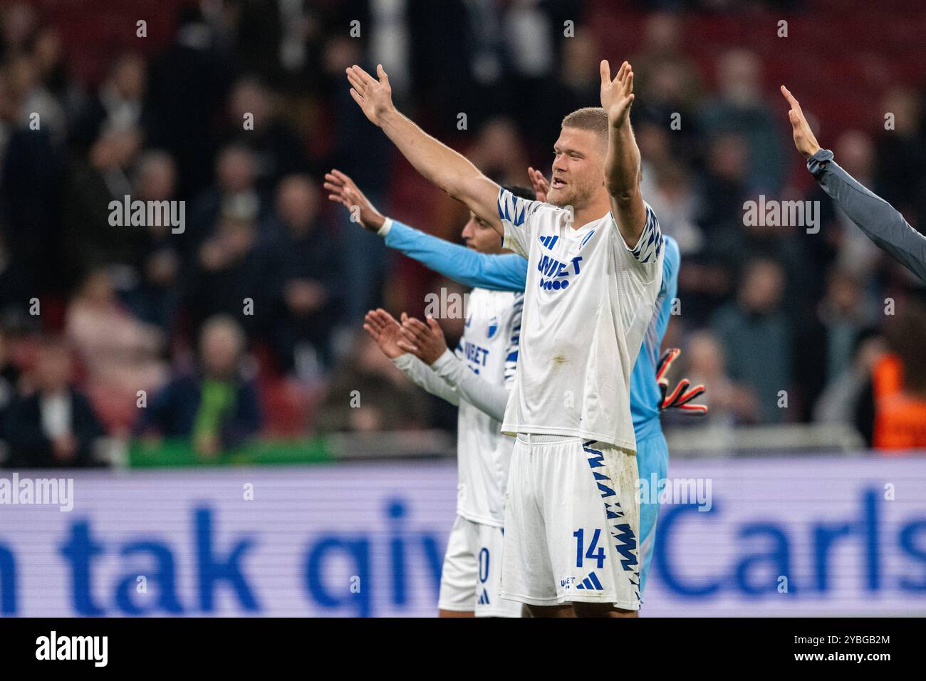 Copenhagen, Denmark. 18th Oct, 2024. Andreas Cornelius (14) of FC Copenhagen seen after the 3F ...