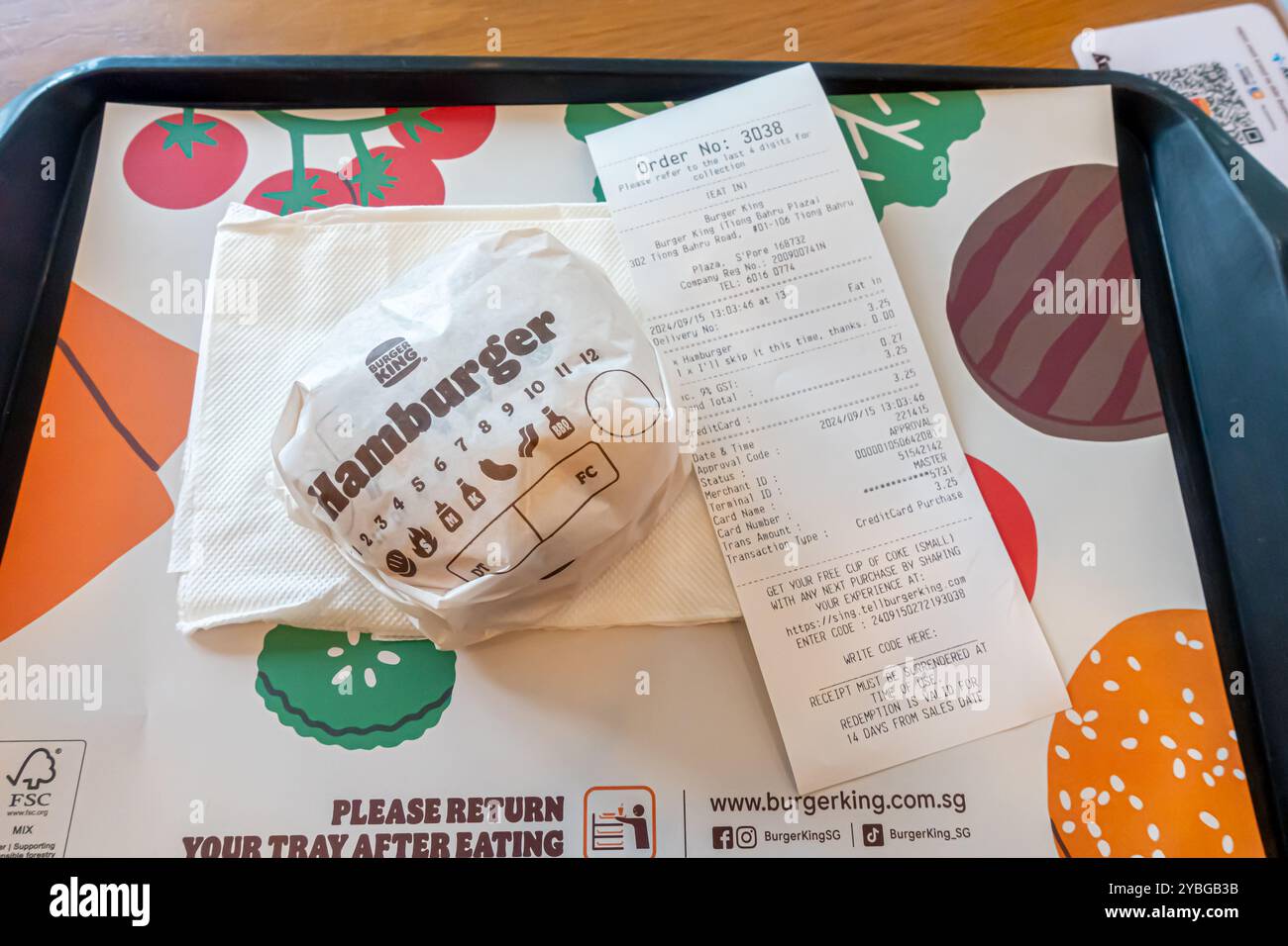 Burger king receipt hi-res stock photography and images - Alamy