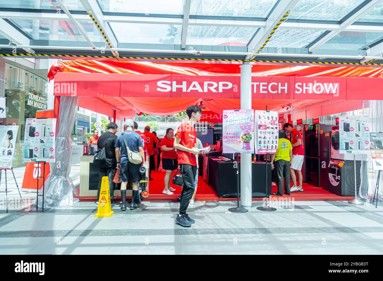 SHARP electronics tech show manufacturer stand presentation marketing ...