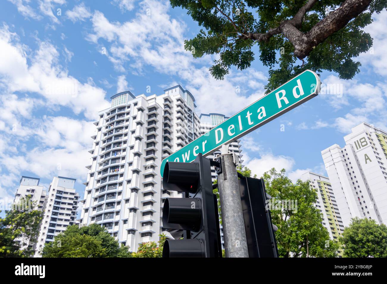 Bukit Merah residential high rise apartment complexes, Singapore. Lower ...