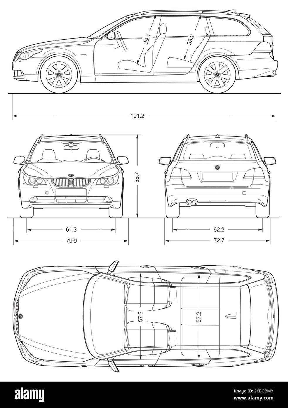 Bmw 5 serie hi-res stock photography and images - Alamy