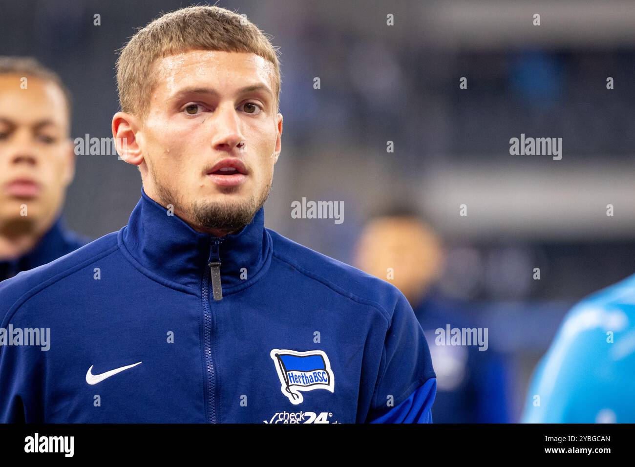 Berlin, Germany. 18th, October 2024. Michael Cuisance of Hertha Berlin ...