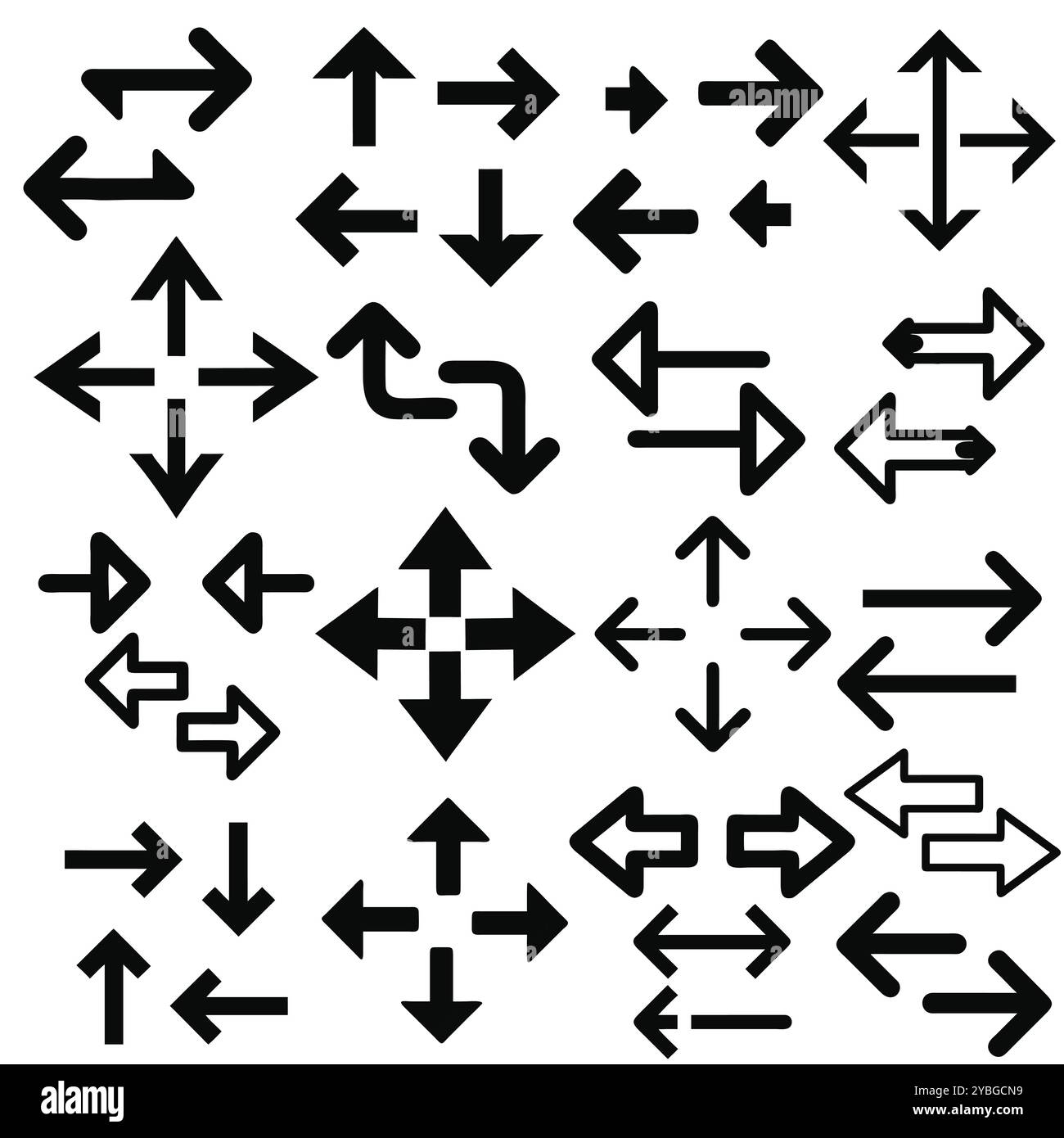 Arrows set icons Arrow vector collection Arrow Cursor Modern simple arrows play button Stock ...