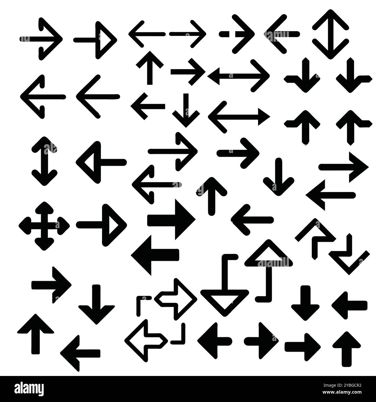 Arrows set icons Arrow vector collection Arrow Cursor Modern simple ...