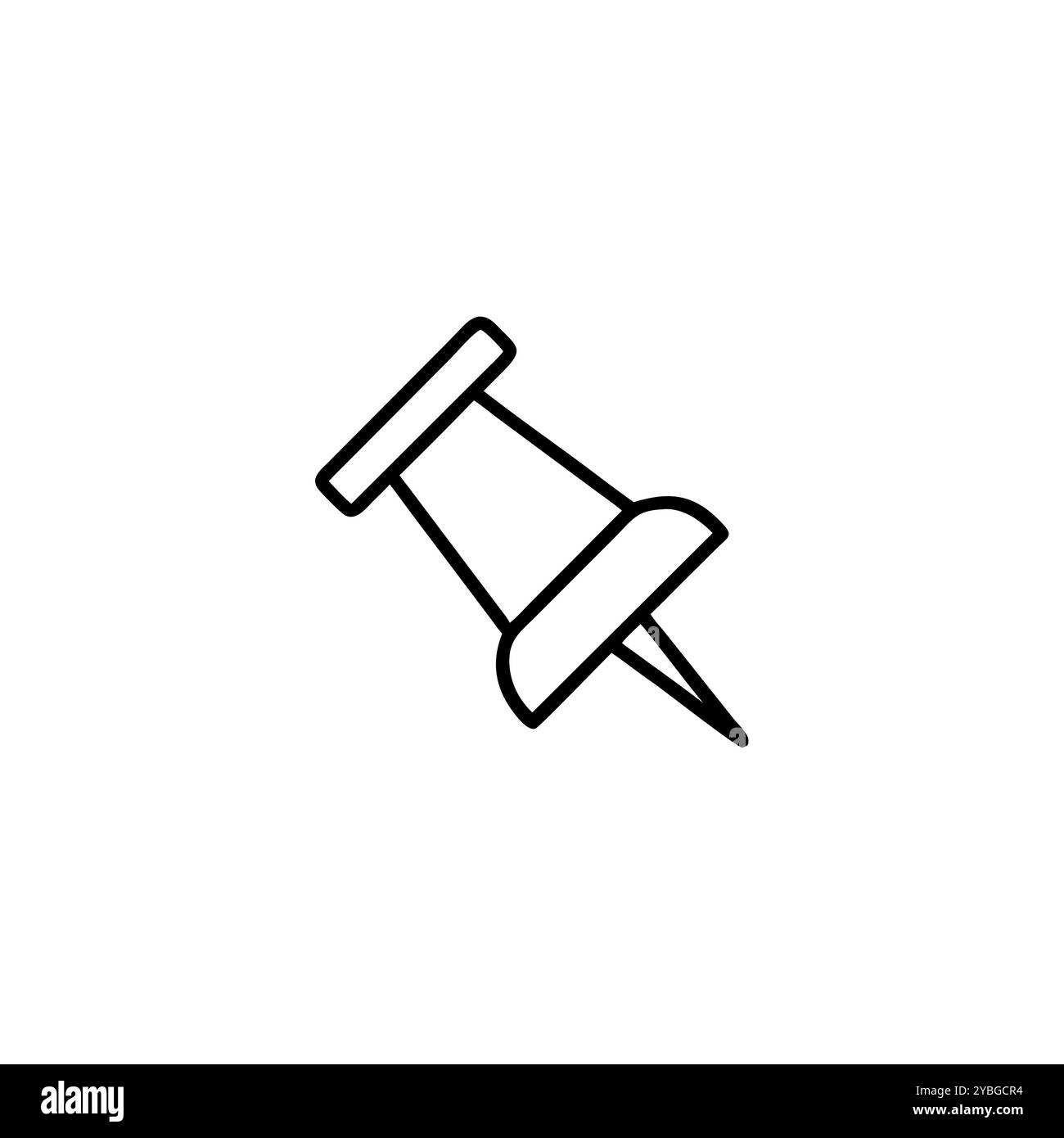 Push pin silhouette Stock Vector Image & Art - Alamy