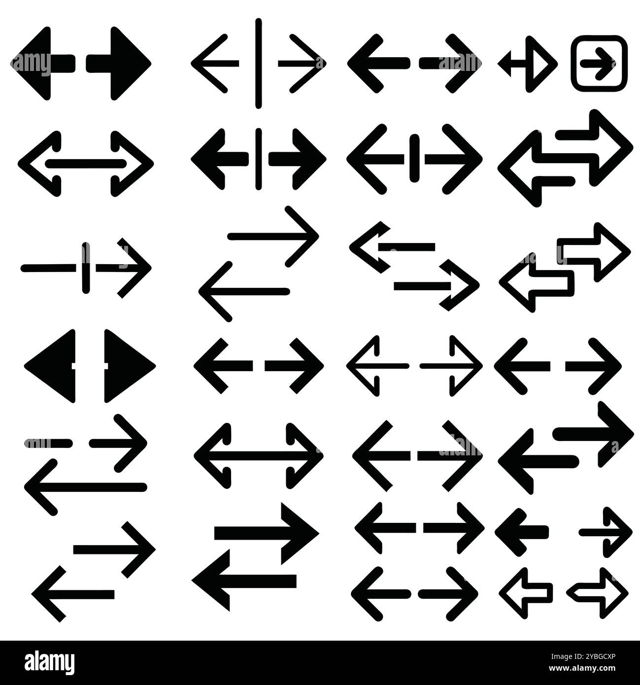 Arrows set icons Arrow vector collection Arrow Cursor Modern simple arrows play button Stock ...