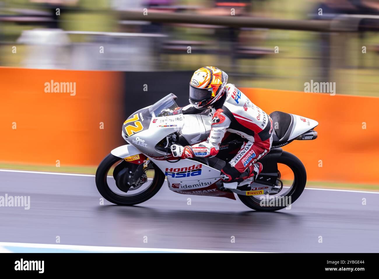 Melbourne, Australia, 18 October, 2024. Taiyo Furusato on the Honda ...